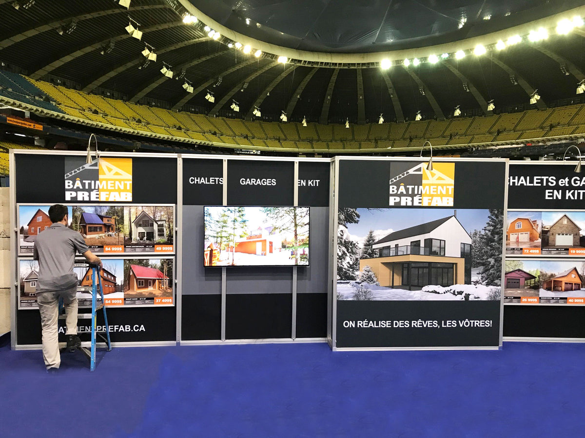 BÂTIMENT PRÉFAB - Stand d'exposition — RHO INC.